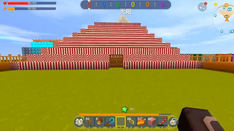 迷你世界飞龙解说:打工赚钱10,糖果城堡的制作教程