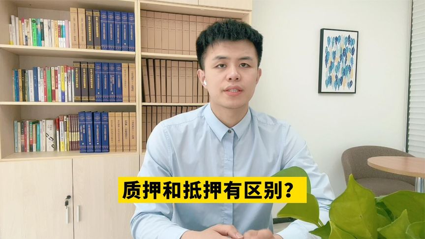 质押和抵押有区别?