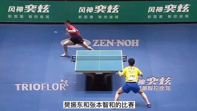 樊振东对轰张本智和!非常精彩的对攻战