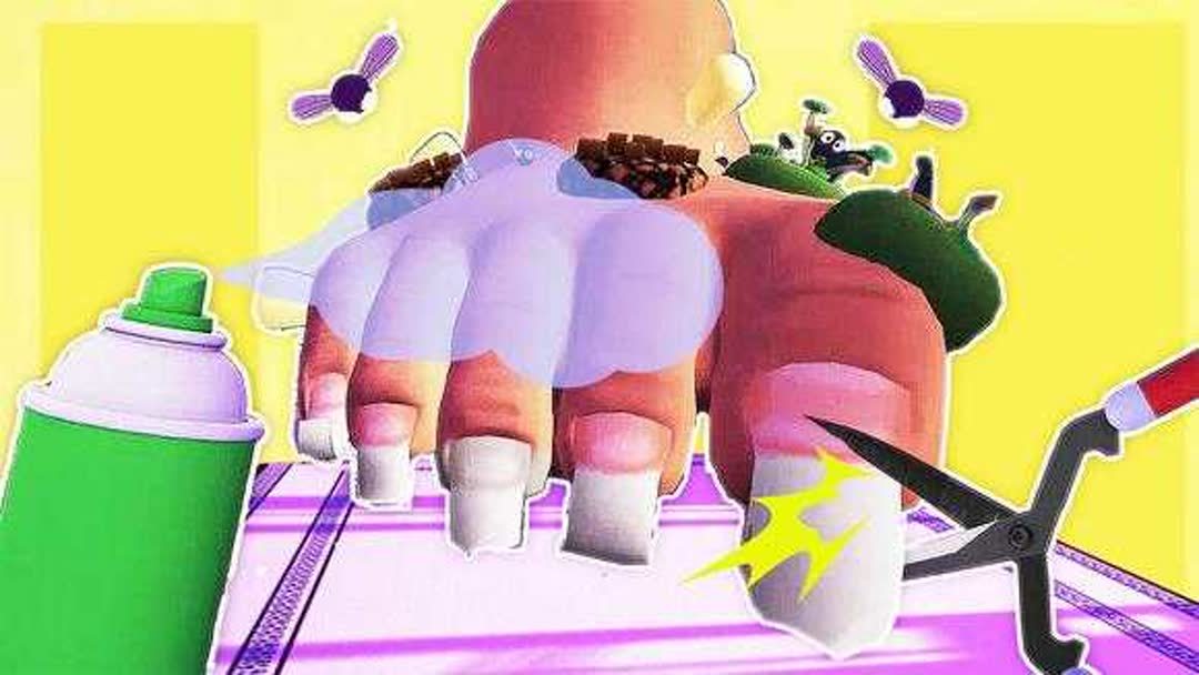 修脚模拟器 巨人的指甲巨大无比,剪下来都能当碗用 成哔哔解说