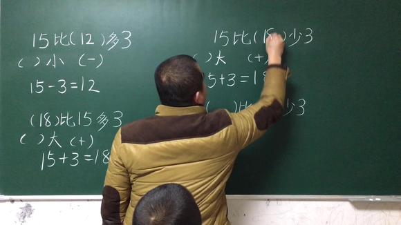 一年级上数学易错题:几15比多3,几比15少3,掌握要领,不容易错