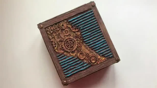 生活小妙招,把废旧鞋盒做成复古收纳盒的方法!