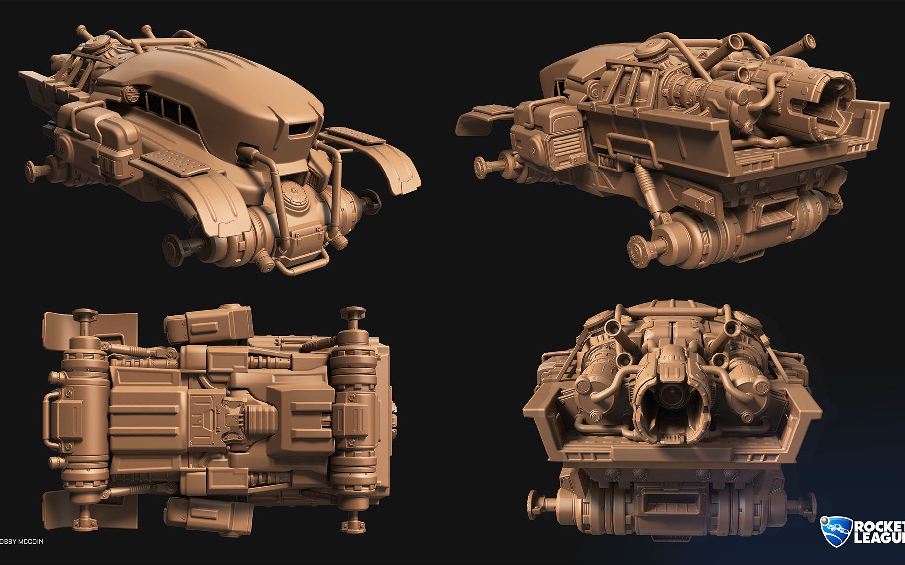 次世代硬表面概念装甲车模型制作教学