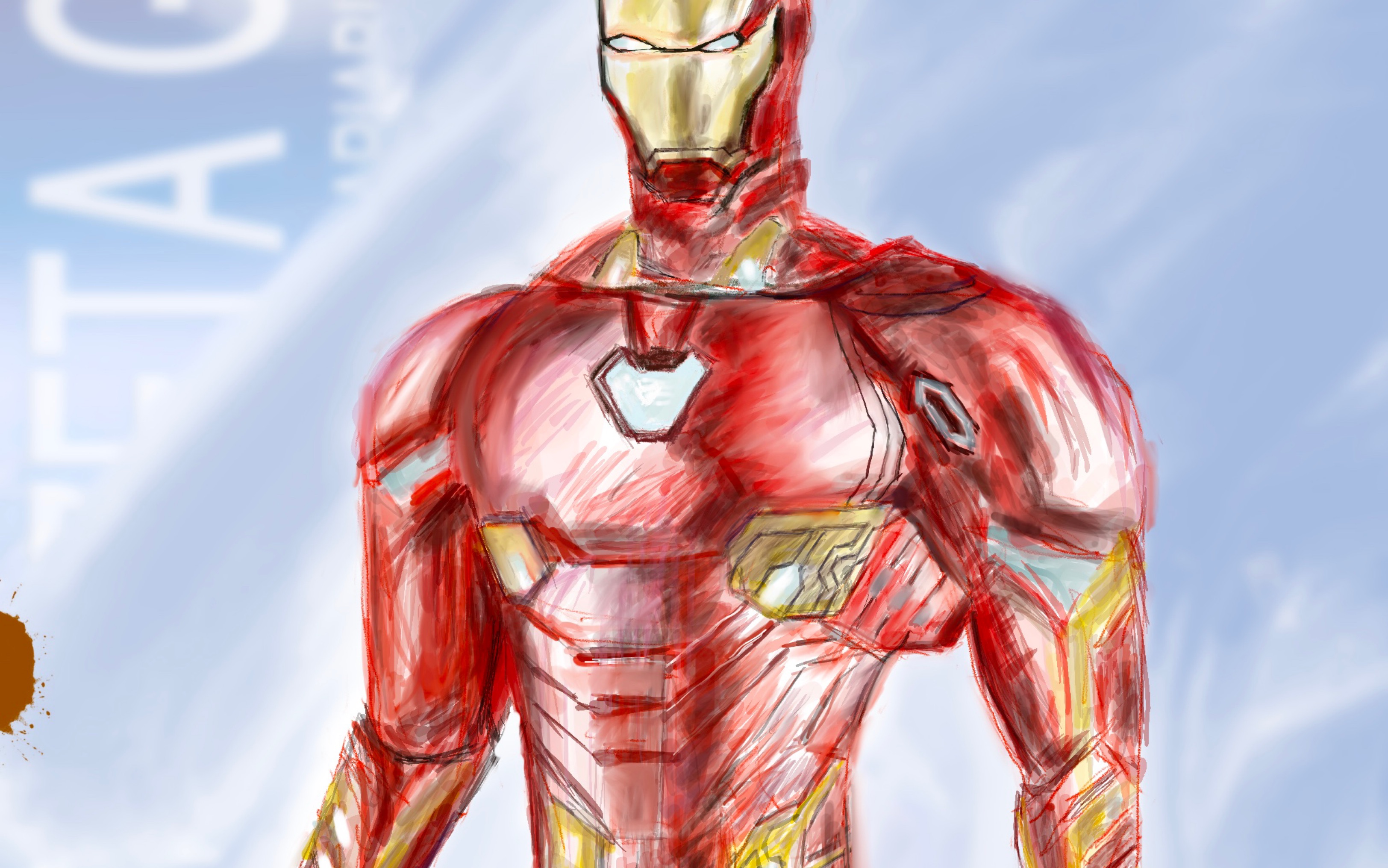 procreate,钢铁侠绘画练习