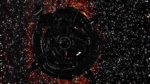 宇宙飞船穿越黑洞逼真动画模拟!这星际飞船真的无比庞杂