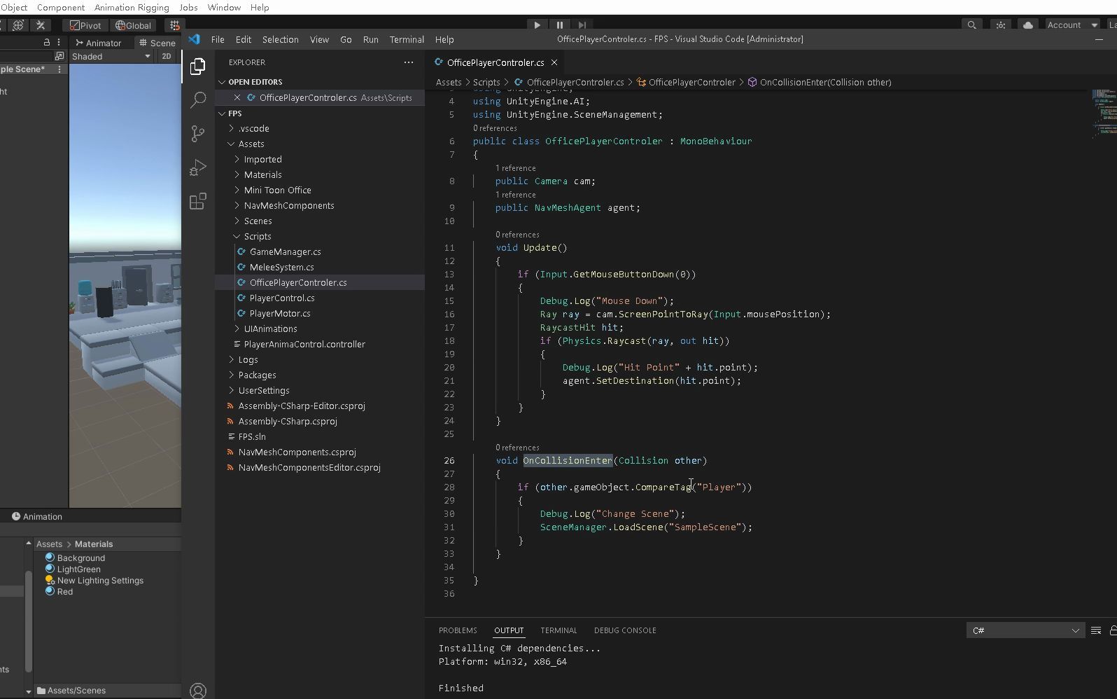 [Game]Unity3D NavMeshAgent和场景切换