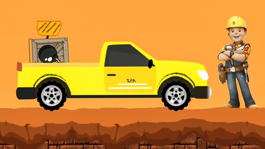 皮卡车不惧艰险 车厢里装炸弹去给挖掘机帮忙