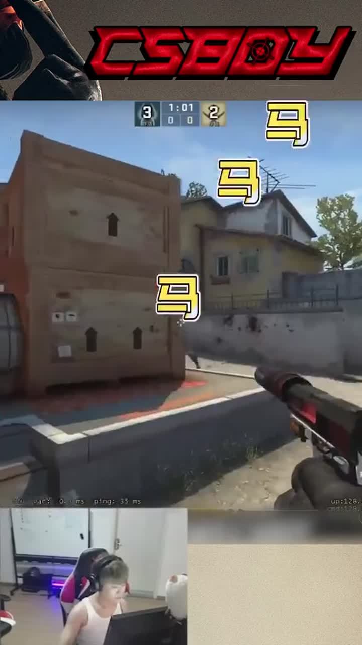 我的顶级马枪,反面教学演示 csgo 游戏视频 #游戏视频#搞笑视频