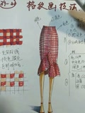 如何自学服装设计——格纹画技法(二)
