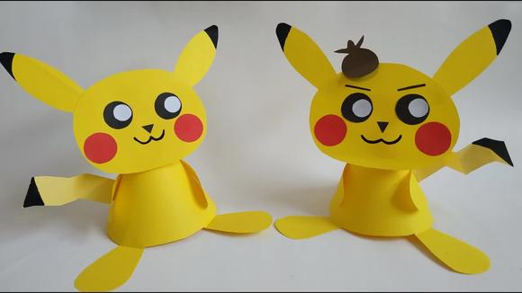 DIY手工折纸:如何做一个简单的折纸皮卡丘