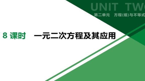中考数学复习(8)一元二次方程及其应用