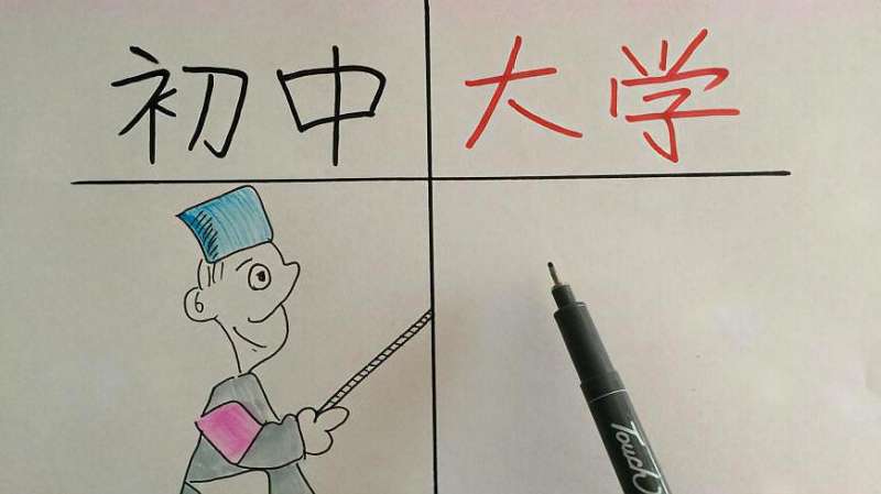 初中PK大学,画的太现实了!哈哈哈