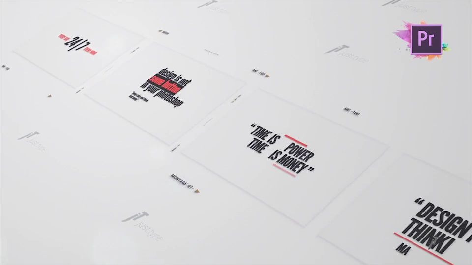 PR模板-印刷效果文字动画2