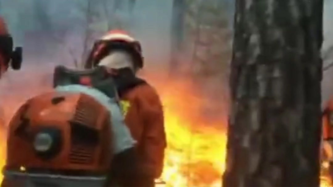 内蒙古大兴安岭北部原始林区发生两起火灾 150余人扑救
