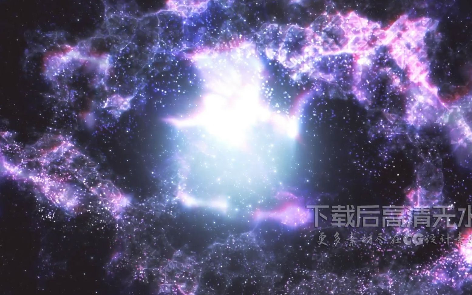...紫色星空粒子宇宙太空星云晚会舞台婚礼LED视频背景素材 剪辑合成 ...