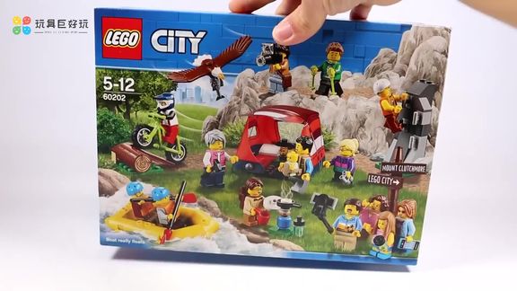 乐高LEGO 60202户外探险人仔包-激流勇进-皮划艇