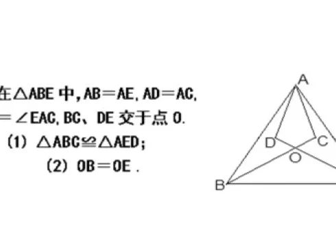 初中数学: 全等三角形的应用, 要熟练掌握