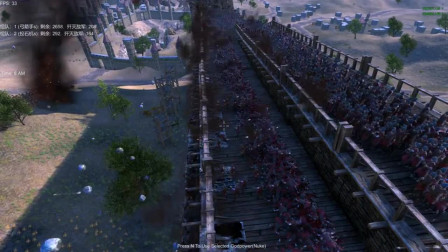 史诗战争模拟器:弓箭手遇到投石机攻城 ,感觉弓箭手会被团灭啊