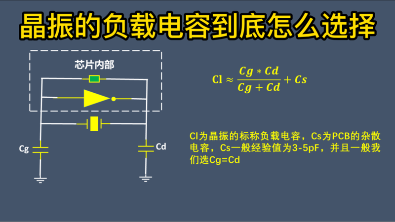 晶振的负载电容到底怎么选择