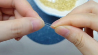 复古风珍珠编织手链教程