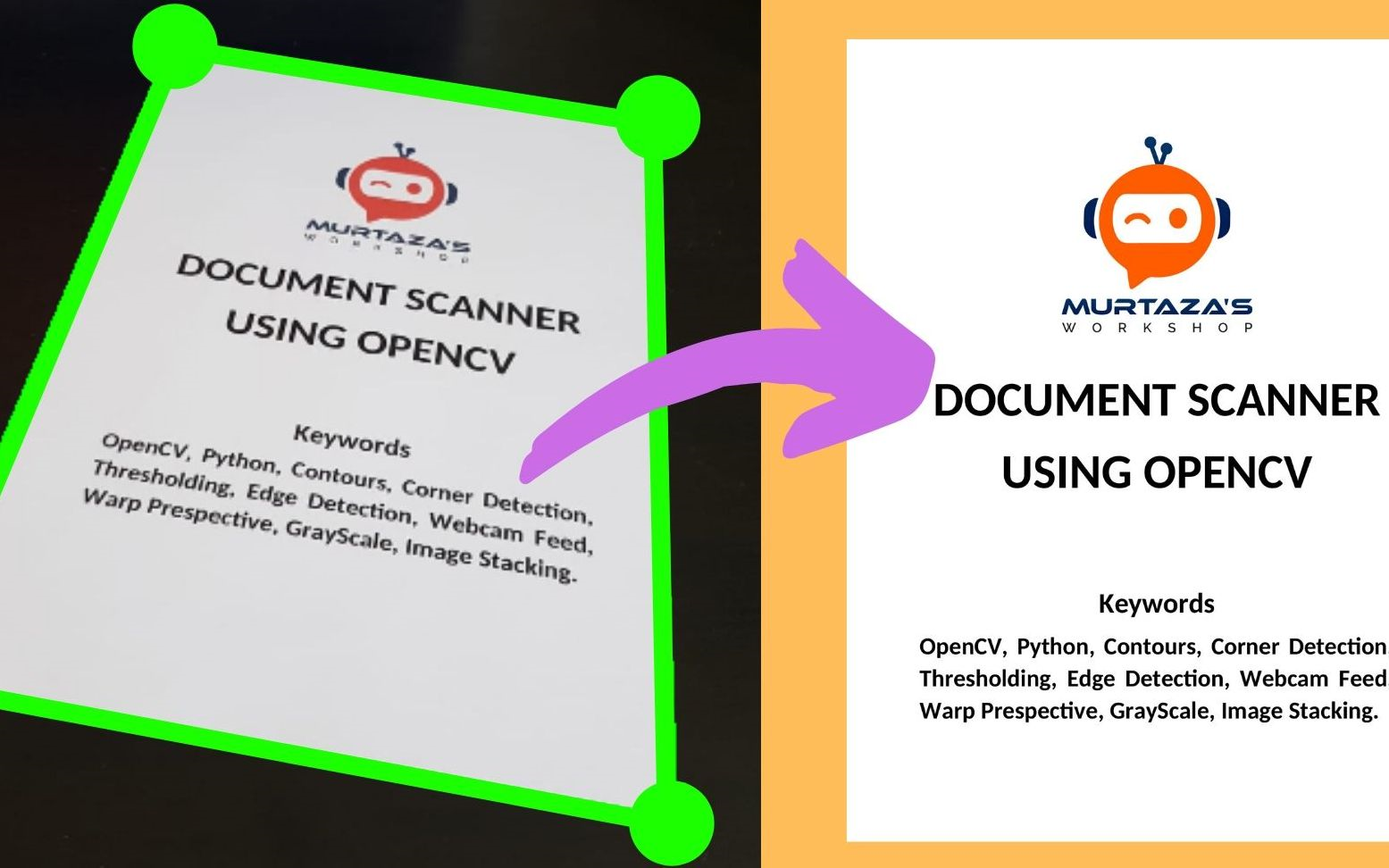 ...进简历的OpenCV实战项目】OpenCV图像处理—文档扫描OCR识别...