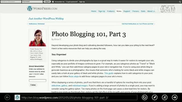 微软官方演示Win8 RP版 IE10浏览器