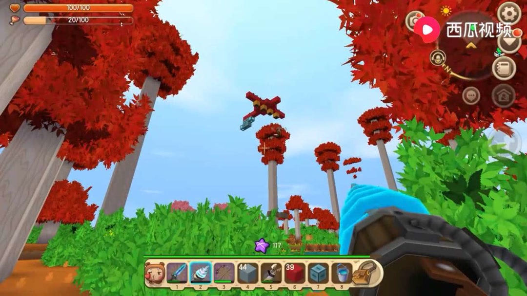 【小宇mn】迷你世界:在兔八哥的帮助下,我造了一架轰炸机