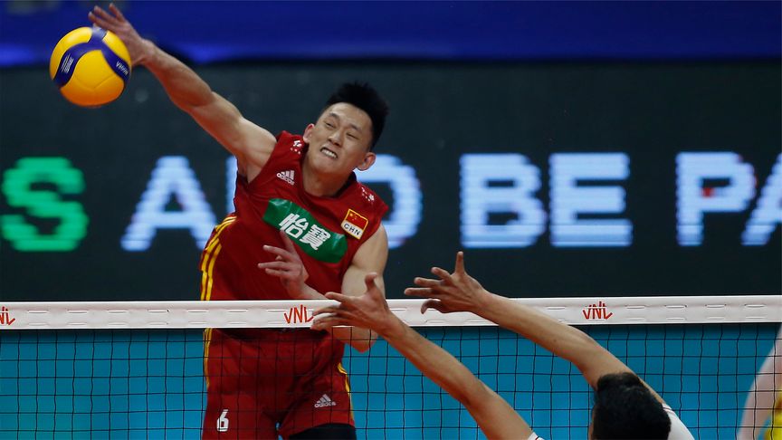 俞元泰精彩球:世界男排联赛 中国男排1-3伊朗男排
