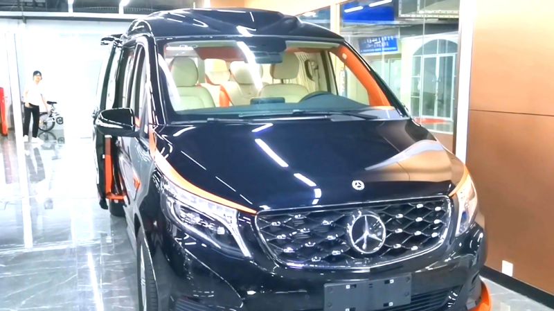 奔驰v260改装案例图片,仿生动力学设计,“大白鲨版”运动商务车