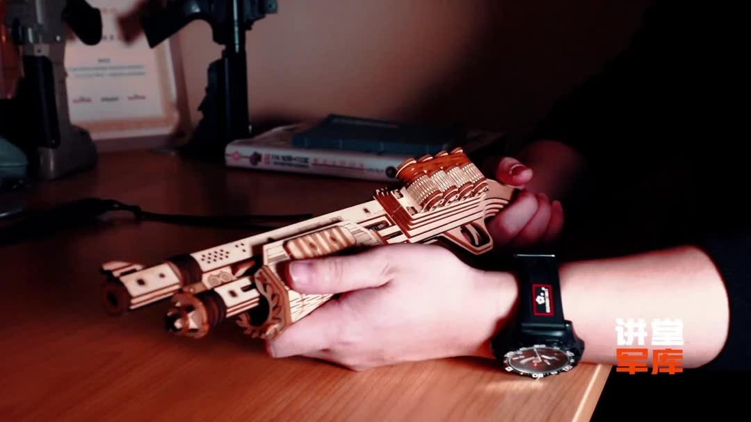 讲堂军库-雷明顿M870木质拼装模型,疫情期间在家消磨时光的首选