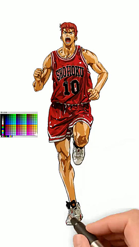 我画的樱木花道好看嘛?