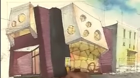 设计师手绘快速表现系列—店面设计03