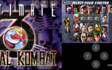 D哥演示安卓手机模拟Nds掌机经典老牌格斗游戏《真人快打》