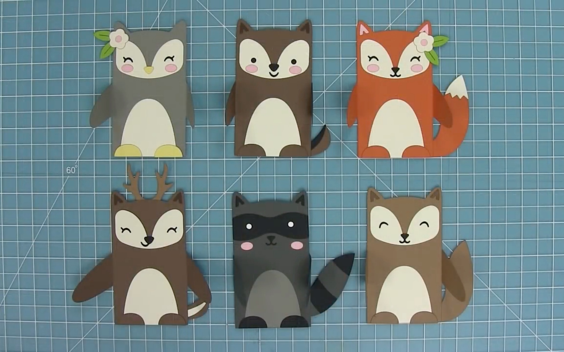 手工图章刀模 Lawn Fawn 小狐狸刀模运用