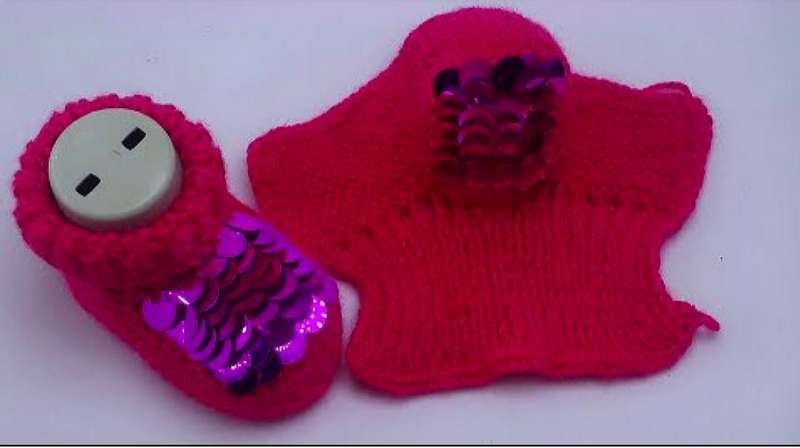 棒针编织轻便舒适的宝宝毛线鞋,简单易织,新手妈妈的福利