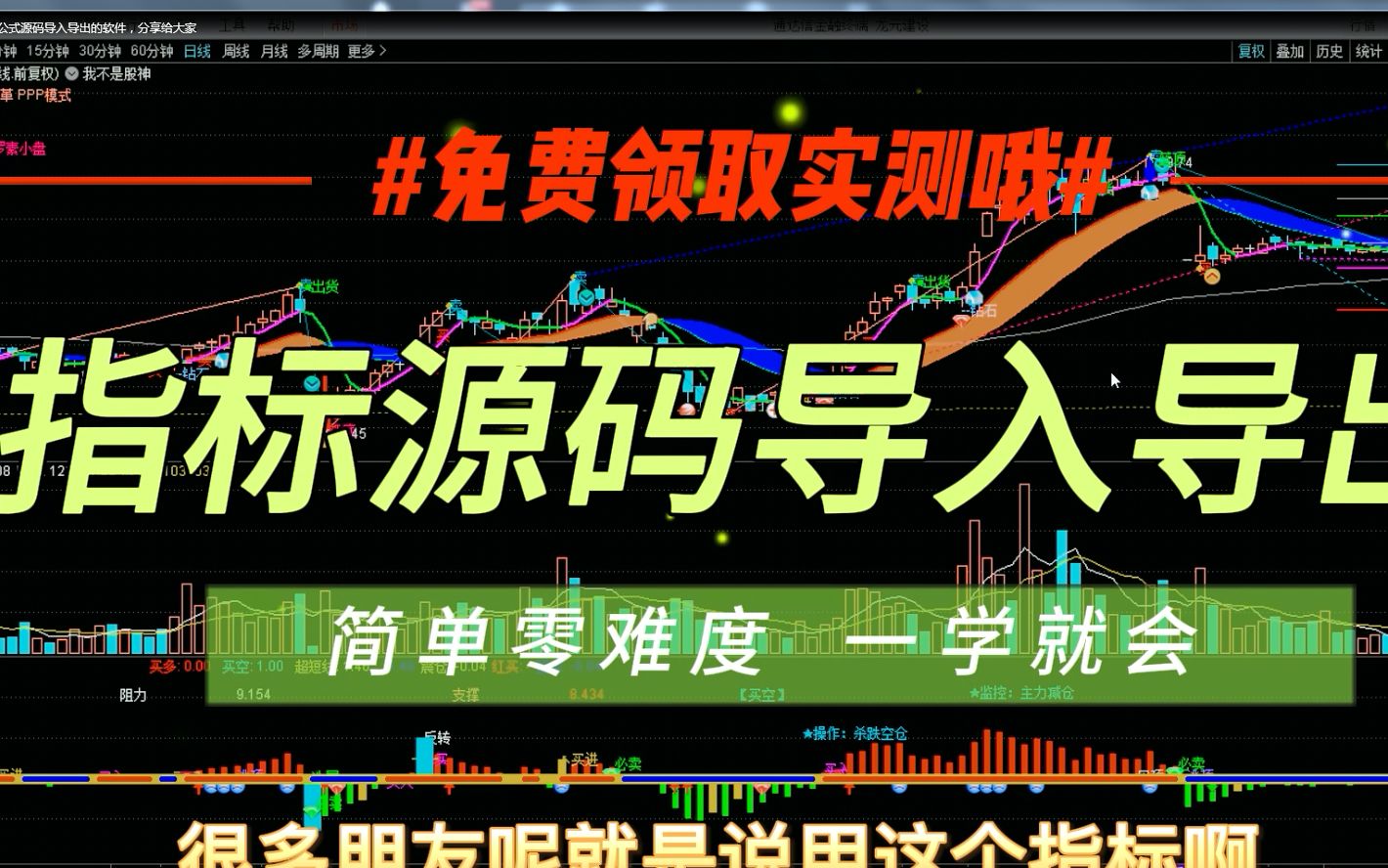 教你如何把通达信指标导入导出,指标公式源码导入导出的软件,分享给...