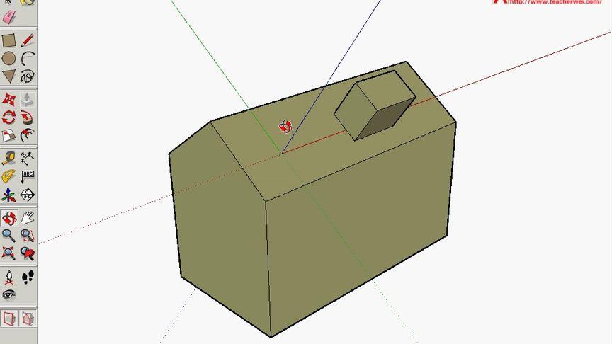 卫老师SKETCHUP教程之设置场景的坐标轴