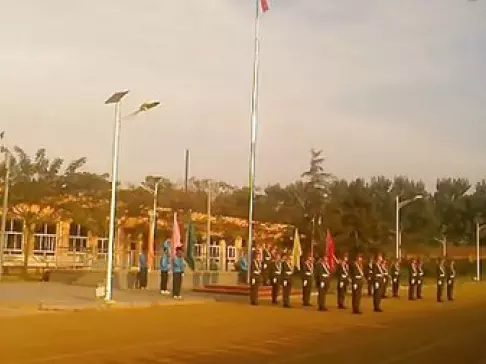 赣榆智贤中学第一次学生自主升旗仪式