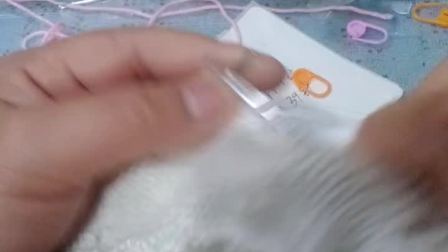 白色小菊花宝宝开衫第五集分袖子织落差