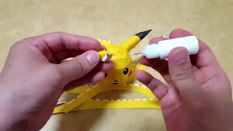 非常可爱的立体纸模皮卡丘教程,喜欢皮卡丘的不要错过!