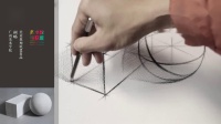 时进智慧学院 几何体结构素描_两个组合_长方体、球体_——找投影及...