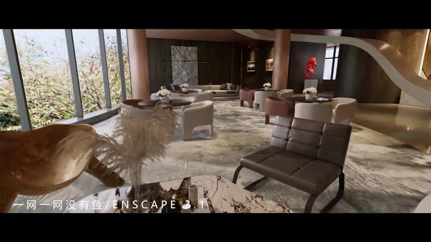 enscape3.1室内漫游动画#商业空间设计 #室内设计 #空间美学