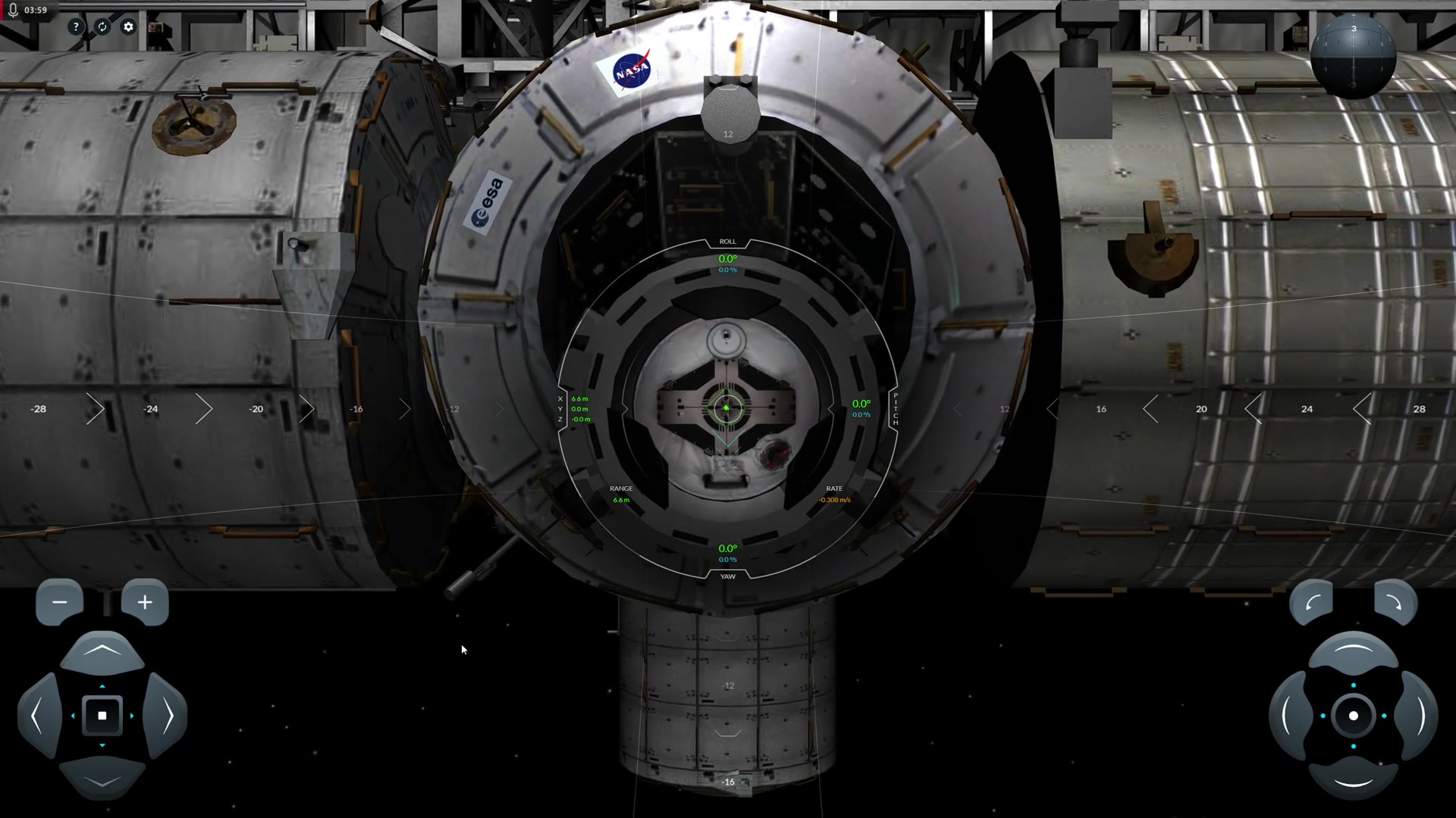 Spacex&NASA 航道偏离 请修正轨道进行对接 ISS太空站对接模拟