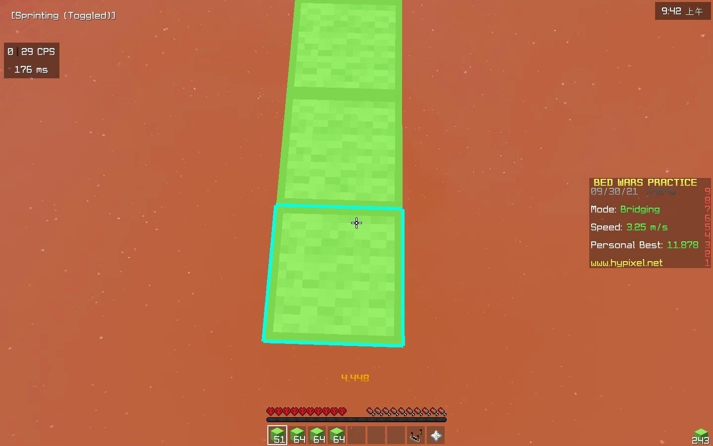 冰豹OE清脆的鼠标DC声!hypixel走搭awa.