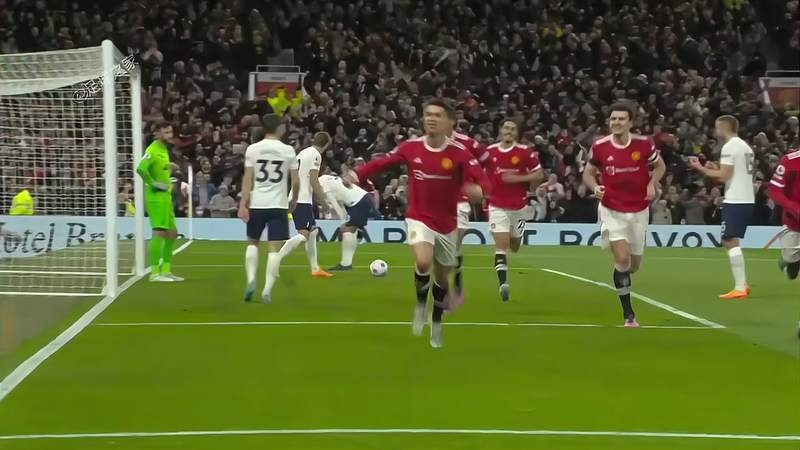 英超:曼联3-2热刺,C罗帽子戏法,马奎尔乌龙