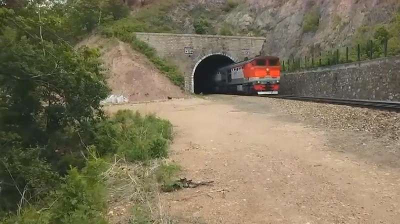 实拍:俄罗斯火车满载木材进入中国,看着很重需要三辆机车!