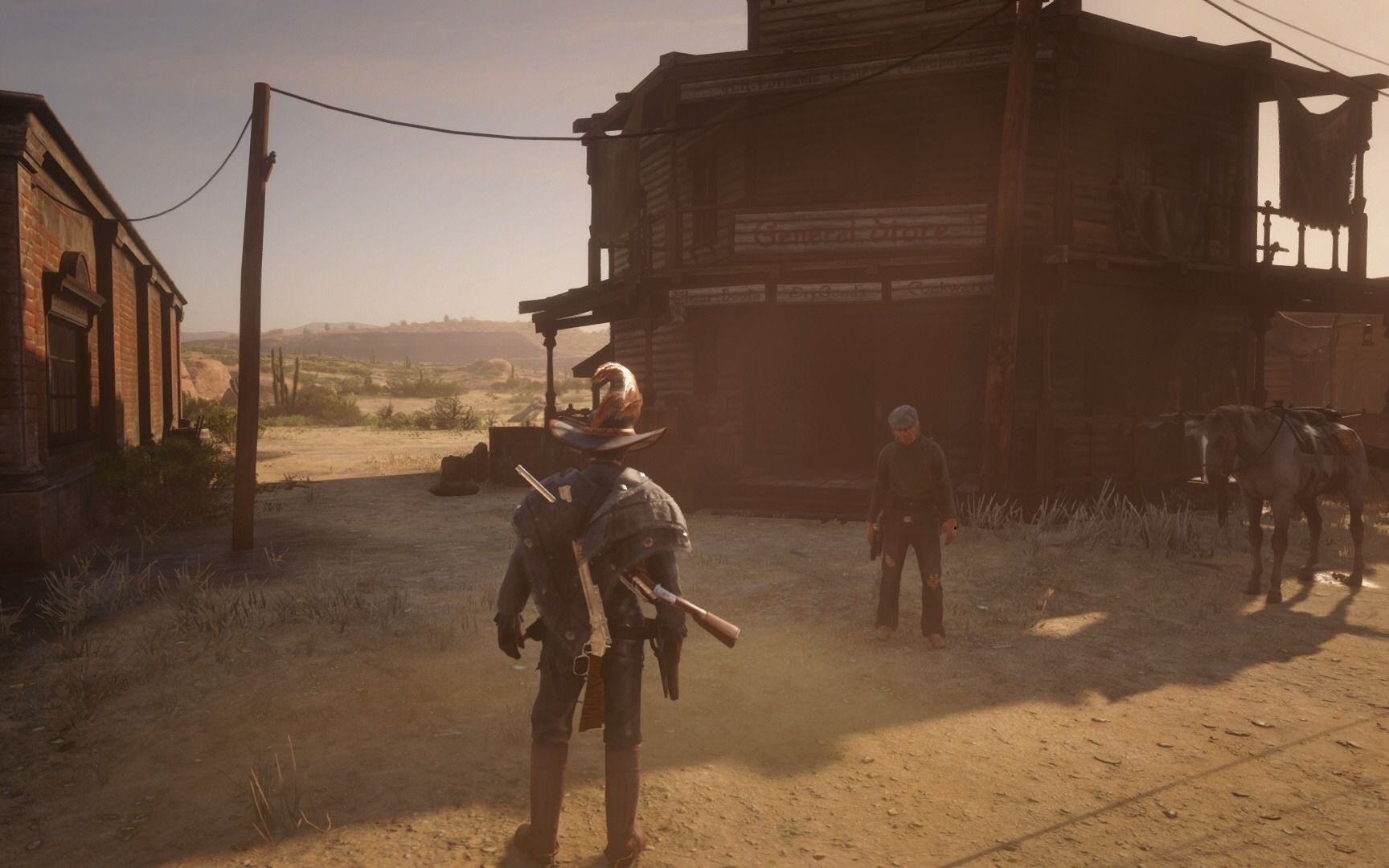 Red Dead Redemption 2荒野大镖客2转枪杂技表演