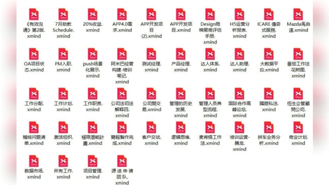 xmind思维导图模板 学习方法 互联网运营活动策划 工作计划基本
