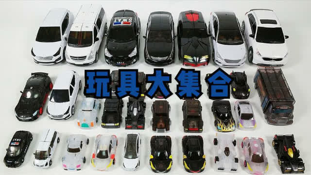 仿真玩具汽车模型大集合,户外展示36种玩具汽车模型