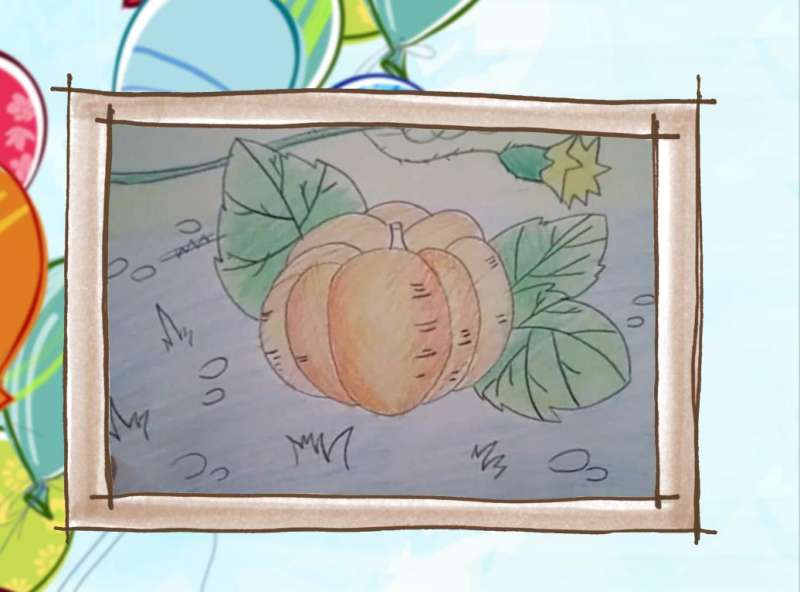 简笔画南瓜和南瓜花 简单学会